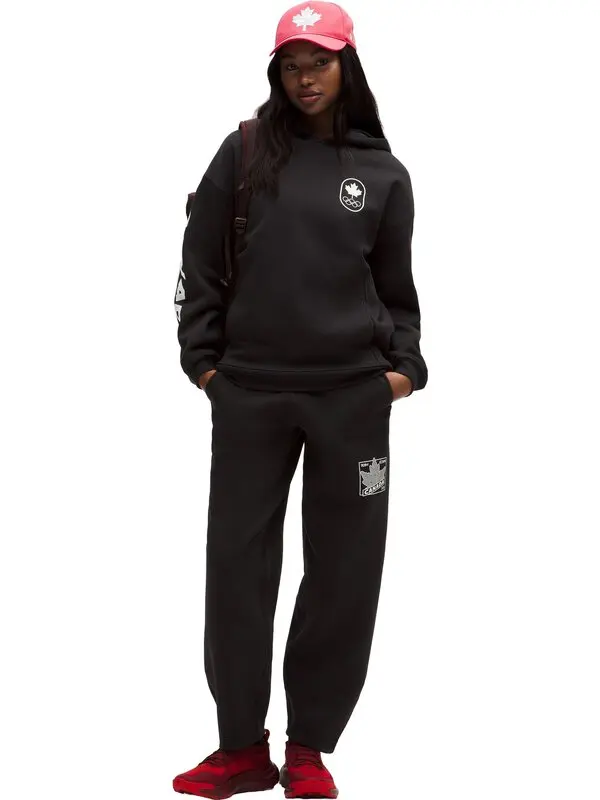 Lululemon Team Canada Big Cozy Oversized Sweatpants - Black