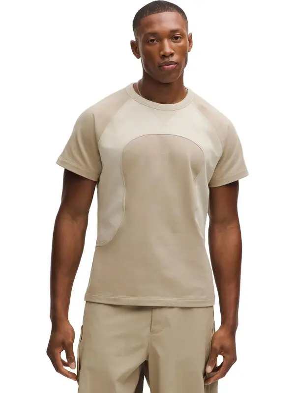 Lululemon French Terry Tight-fit T-shirt - Sheer Oak/mojave Tan