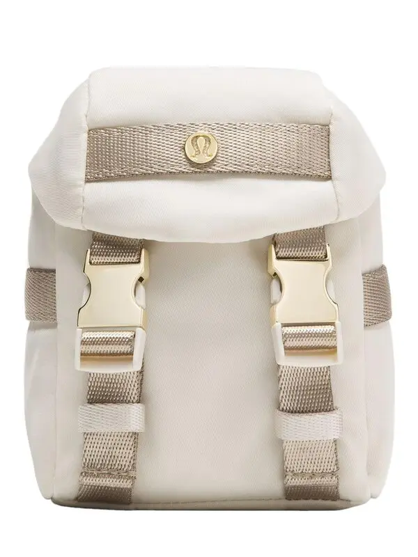 Lululemon Wunderlust Nano Backpack - Light Ivory/wacky Khaki/gold