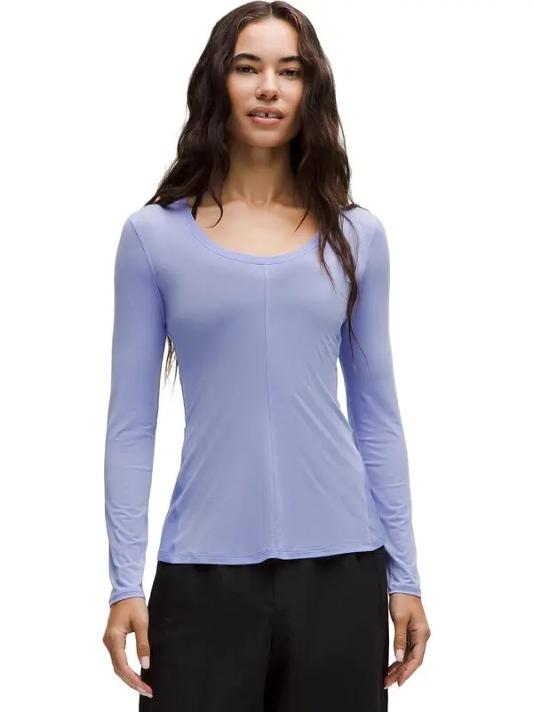 Lululemon Lightweight Flowy Hem Long-sleeve Shirt - Dusty Lilac