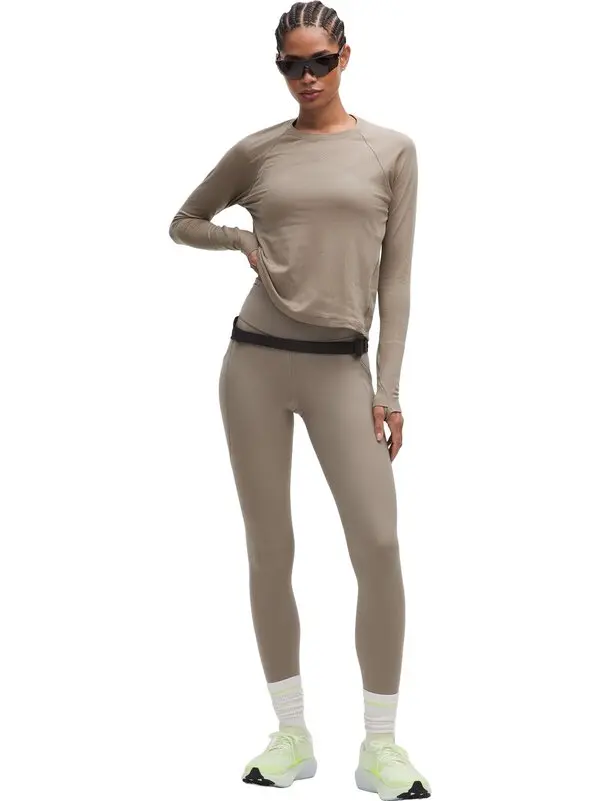 Lululemon Swiftly Mesh-back Long-sleeve Shirt - Warm Ash Grey/warm Ash Grey