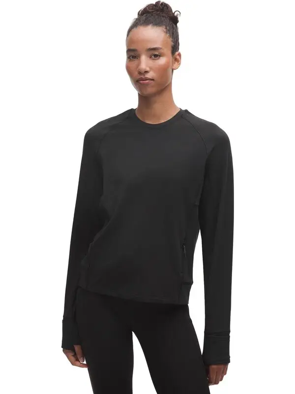 Lululemon Rulu Fleece Long-sleeve Shirt - Black