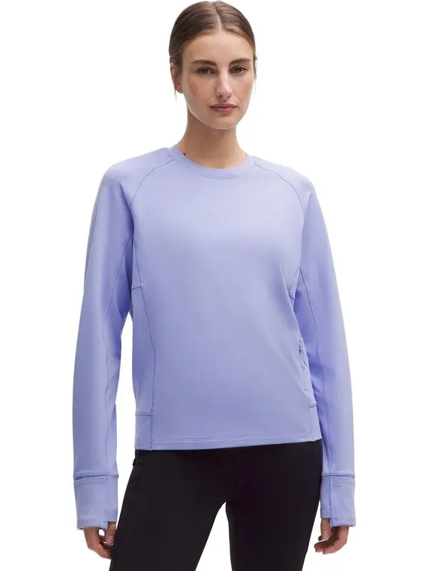 Lululemon Rulu Fleece Long-sleeve Shirt - Dusty Lilac