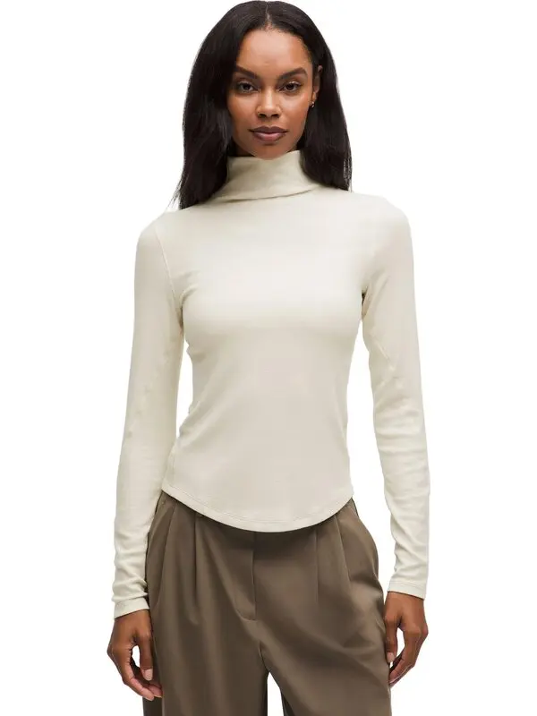 Lululemon Long-sleeve Turtleneck - Light Ivory