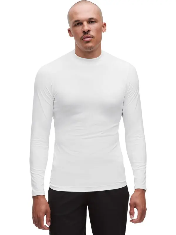 Lululemon Mock Neck Long Sleeve Golf Base Layer - White