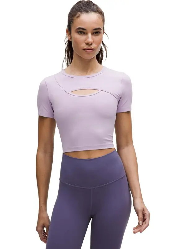 Lululemon Get Centred Short-sleeve Shirt - Lilac Ether