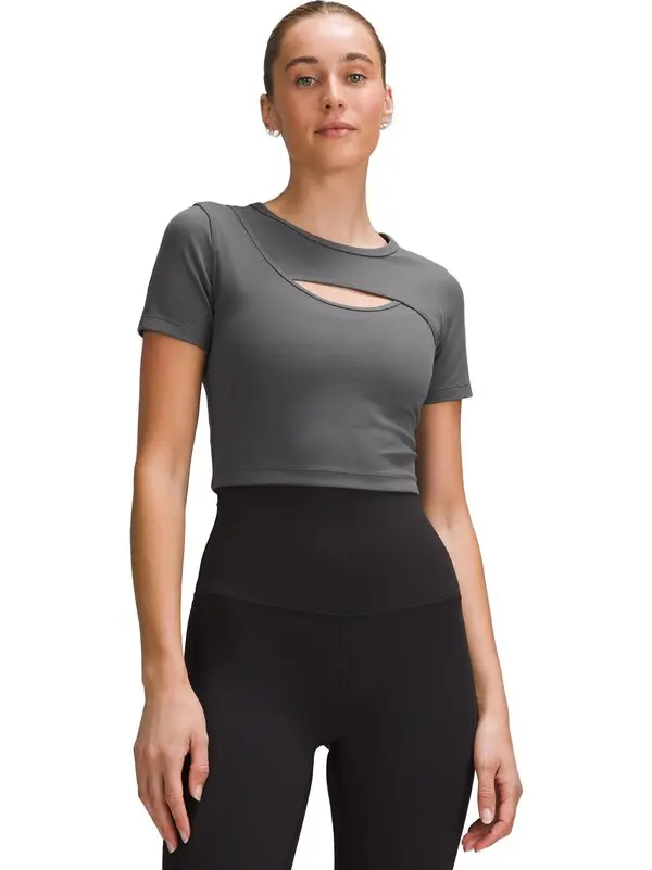 Lululemon Get Centred Short-sleeve Shirt - Traverse Grey