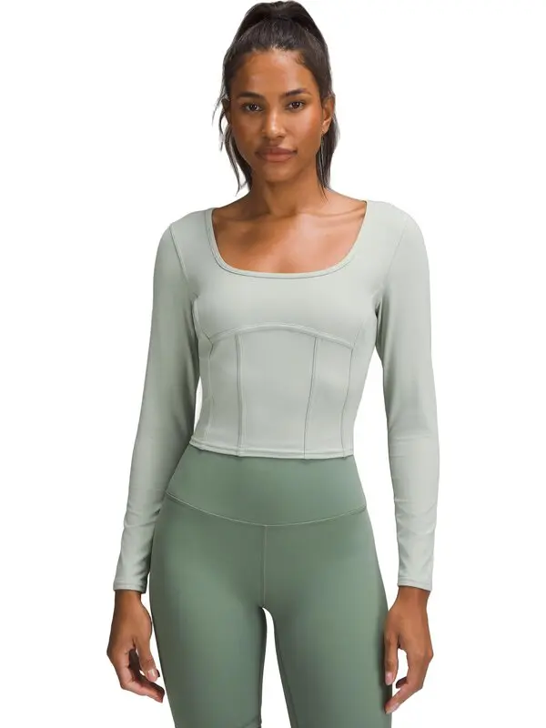 Lululemon Waist-seamed Nulu Long-sleeve Shirt - Jade Grey