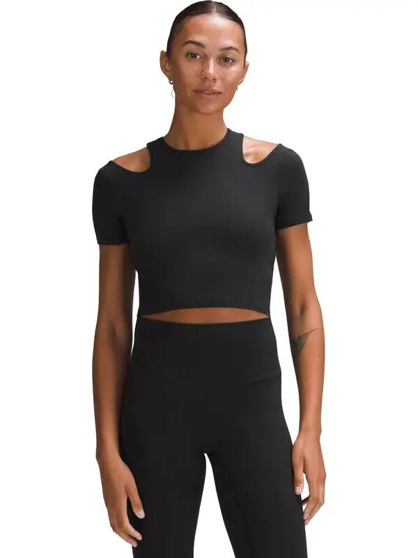 Lululemon Shoulder Cut-out Yoga T-shirt - Black