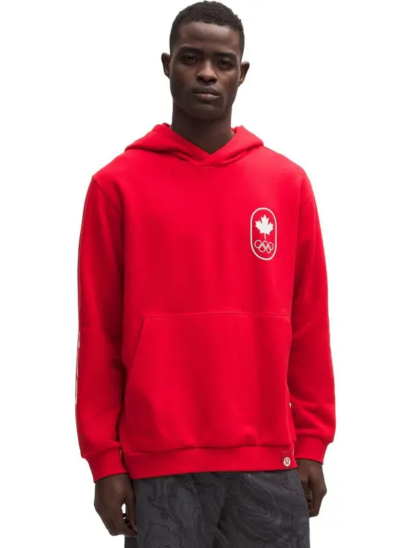 Lululemon Team Canada Steady State Pullover Hoodie - Fiery Red