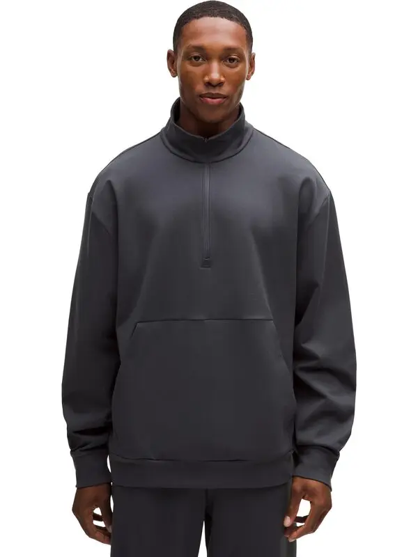 Lululemon Heavyweight Soft Jersey Half Zip - Coal