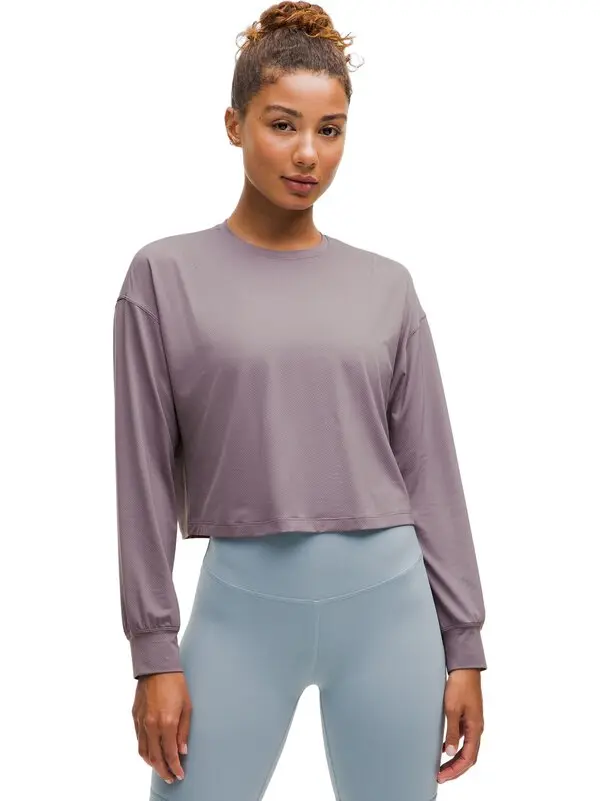 Lululemon Abrasion-resistant Training Long-sleeve Shirt - Dusky Lavender
