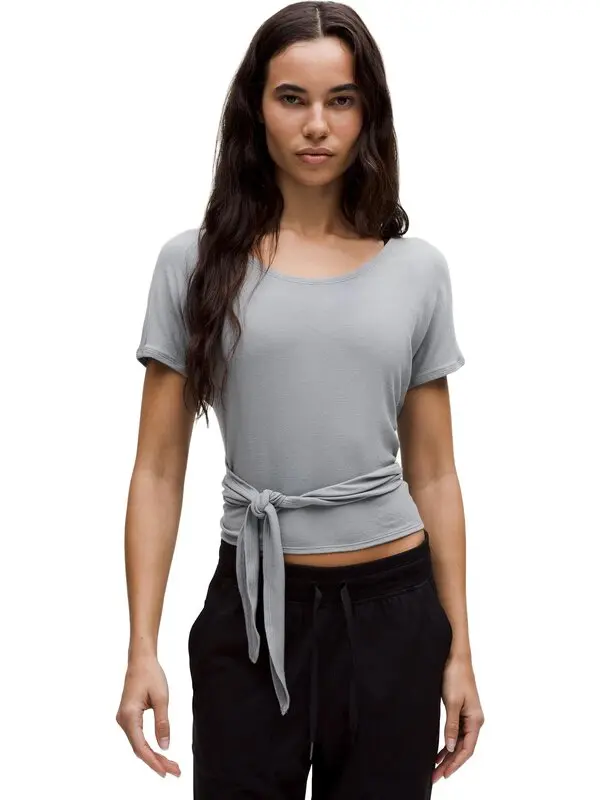Lululemon Adjustable Ties Short-sleeve Shirt - Rhino Grey