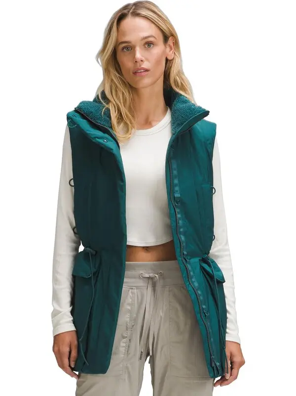 Lululemon Stretchseal Waterproof Down-filled Vest - Storm Teal