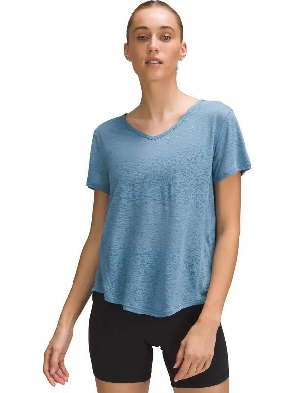 Lululemon Lightweight Yoga Short-sleeve T-shirt - Utility Blue