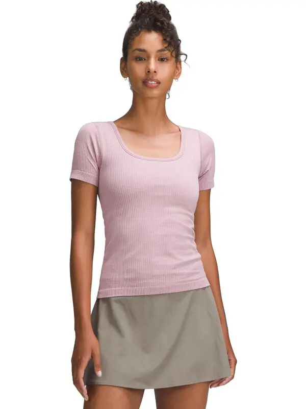Lululemon Ebb To Street Short-sleeve Shirt - Rose Blush