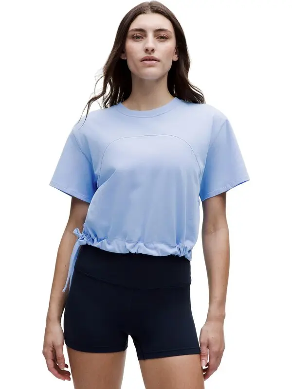 Lululemon Cinch-hem Heavyweight Cotton T-shirt - Sinatra Blue