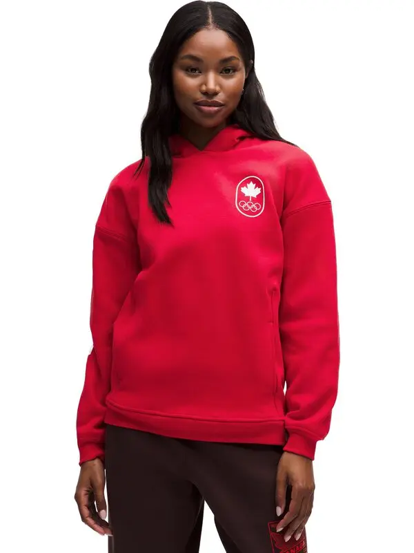 Lululemon Team Canada Big Cozy Oversized Hoodie - Fiery Red