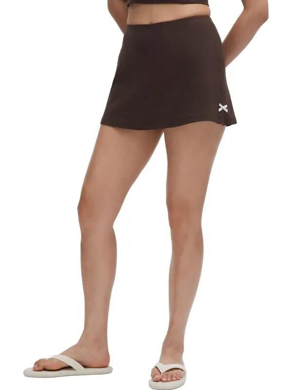 Lululemon Nulu Mini Skirt - Espresso