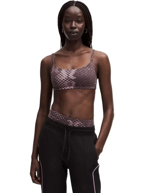 Lululemon Wunder Train Racerback Bra Light Support, A/b Cup - From Afar Black Sable Verbena