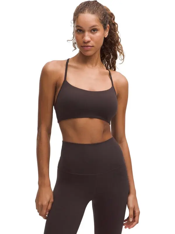 Lululemon Flow Y Bra Light Support, A/b Cup - Sequoia