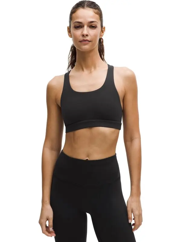 Lululemon Wunder Train Mesh-back Bra - Black