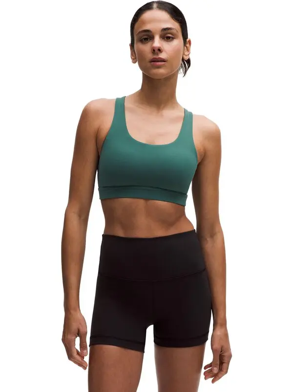 Lululemon Wunder Train Mesh-back Bra - Deep Marina