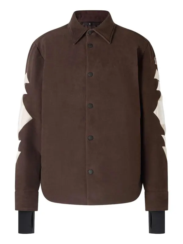 Moncler Valley Patchwork Shirt Jacket - Brown