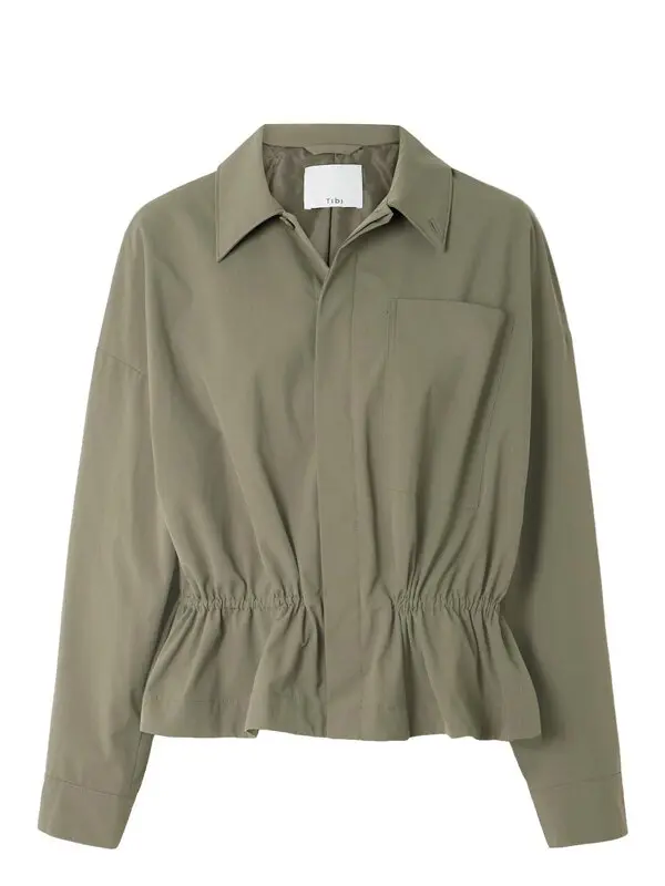 Tibi Waterproof Shell Jacket - Green