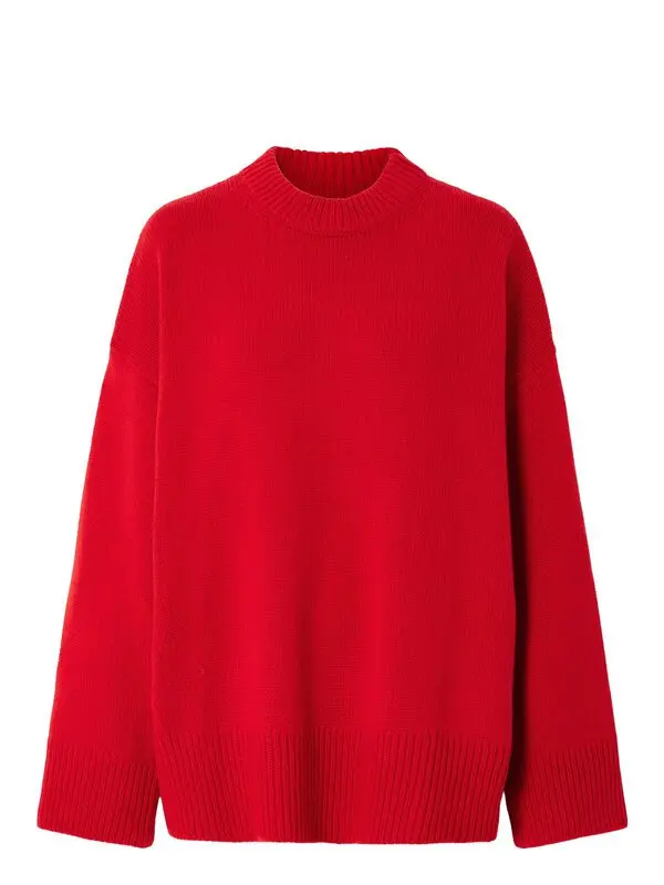 THE ELDER STATESMAN Pali Cashmere Sweater - Red