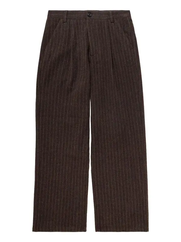 Oliver Spencer Orsman Wide-leg Trousers - Brown