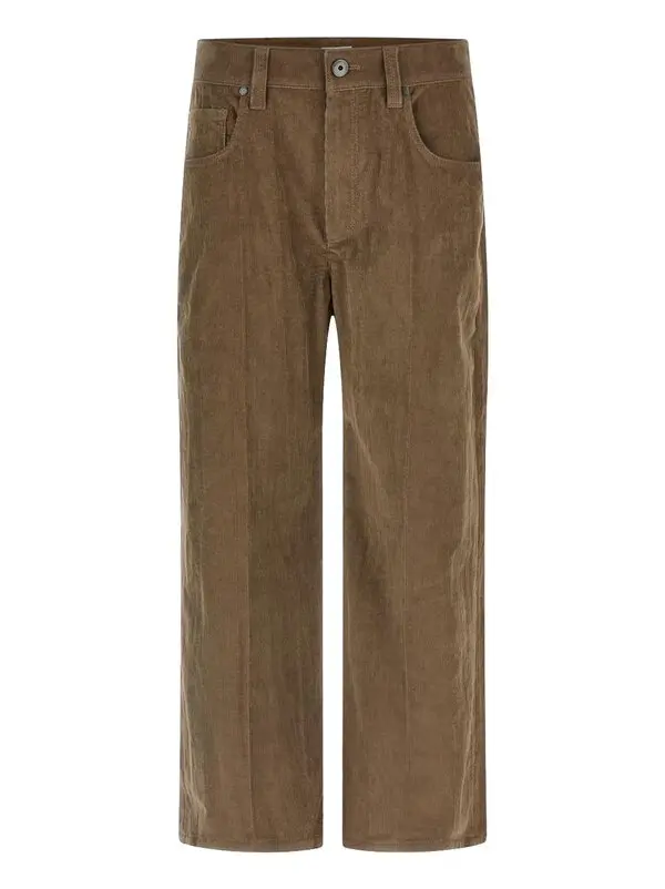 Brunello Cucinelli Wide Leg Pants - Beige