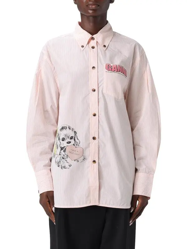 GANNI Shirt - Pink