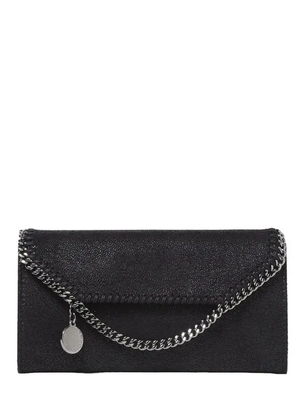 Stella McCartney Falabella Eco Alter Mat Wallet On Chain - Black