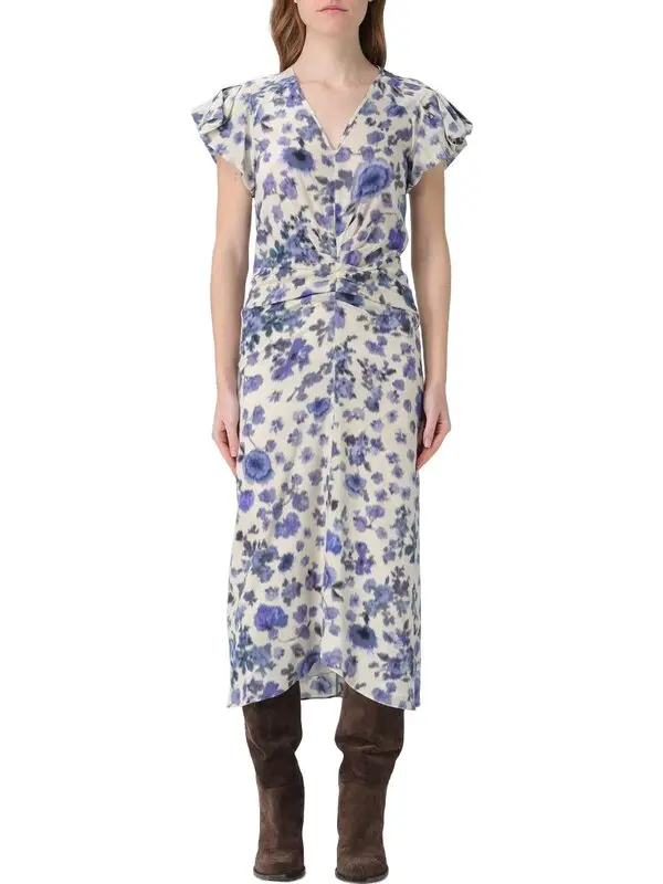 Isabel Marant Floral Print Dress - Blue
