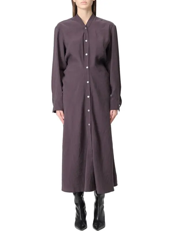 Studio Nicholson Long Sleeve Shirt Dress - Brown