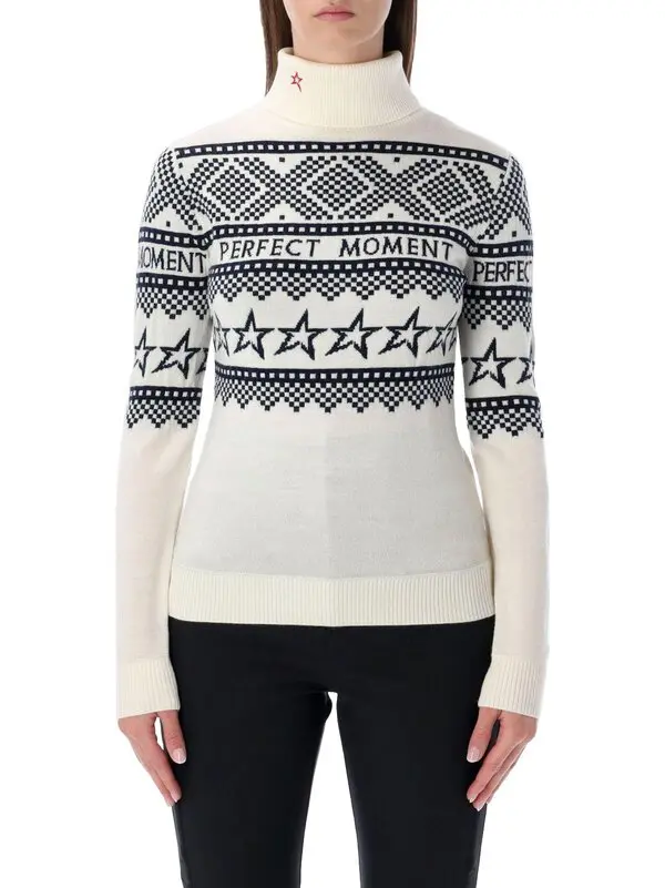 Perfect Moment Pullover Sweater - White