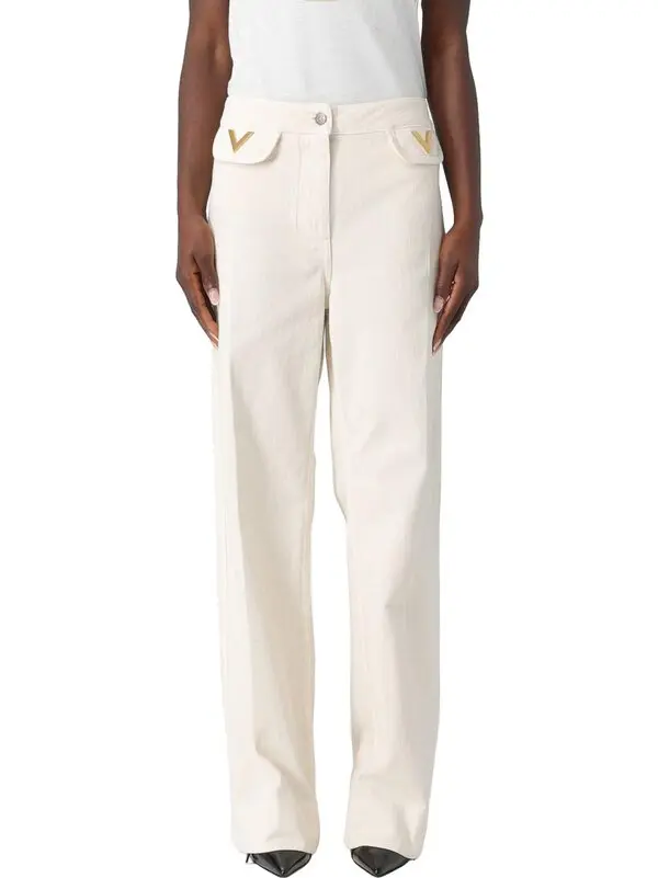 Valentino Garavani Straight Leg Jeans - White