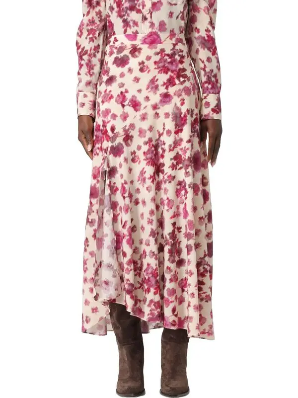 Isabel Marant Étoile Floral Print Maxi Skirt - Pink