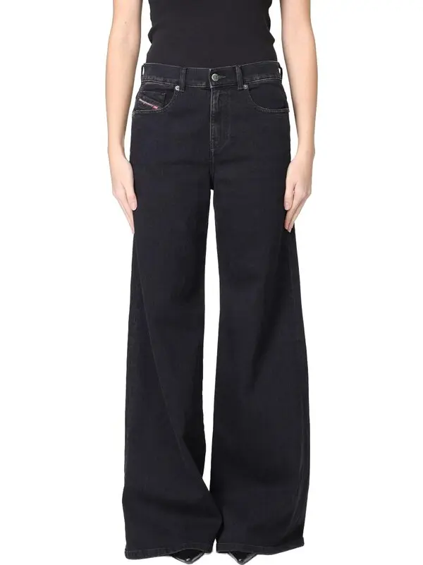 DIESEL Wide Leg Jeans - Black