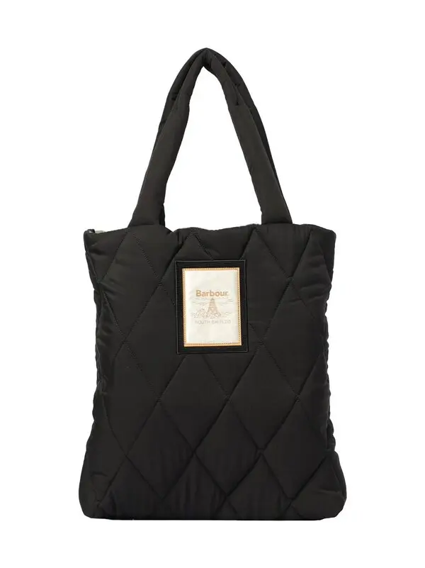 Barbour Quilted Tote Bag - Black