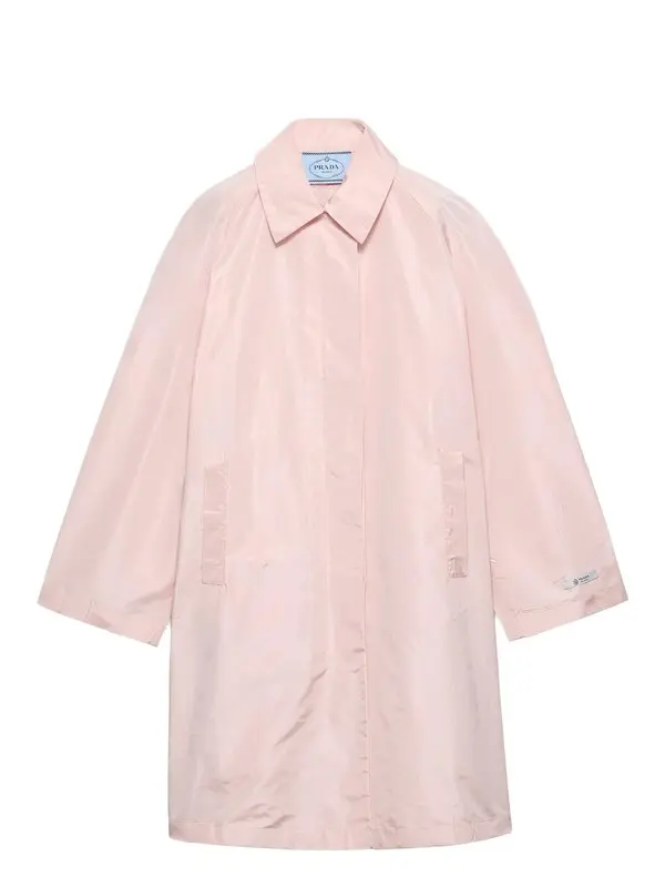 Prada Technical Taffeta Coat - Alabaster Pink