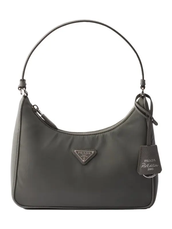 Prada Re-edition 2005 Re-nylon And Saffiano Mini Bag - Grey