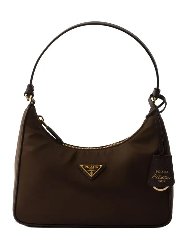 Prada Re-edition 2005 Re-nylon And Saffiano Mini Bag - Brown