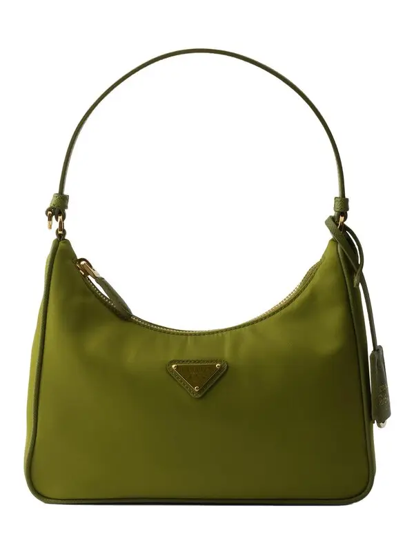 Prada Re-edition 2005 Re-nylon And Saffiano Mini Bag - Green