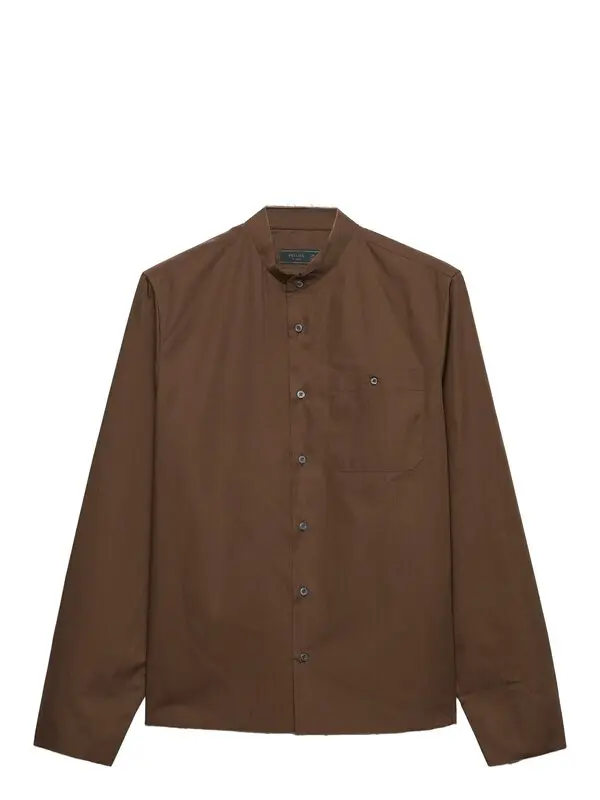 Prada Cotton Blend Shirt - Brown