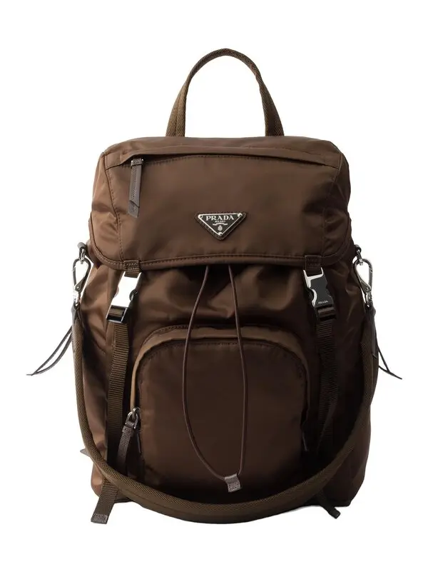 Prada Re-nylon Backpack - Brown