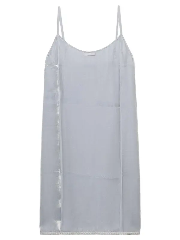 Prada Velvet Slip Dress - Light Blue