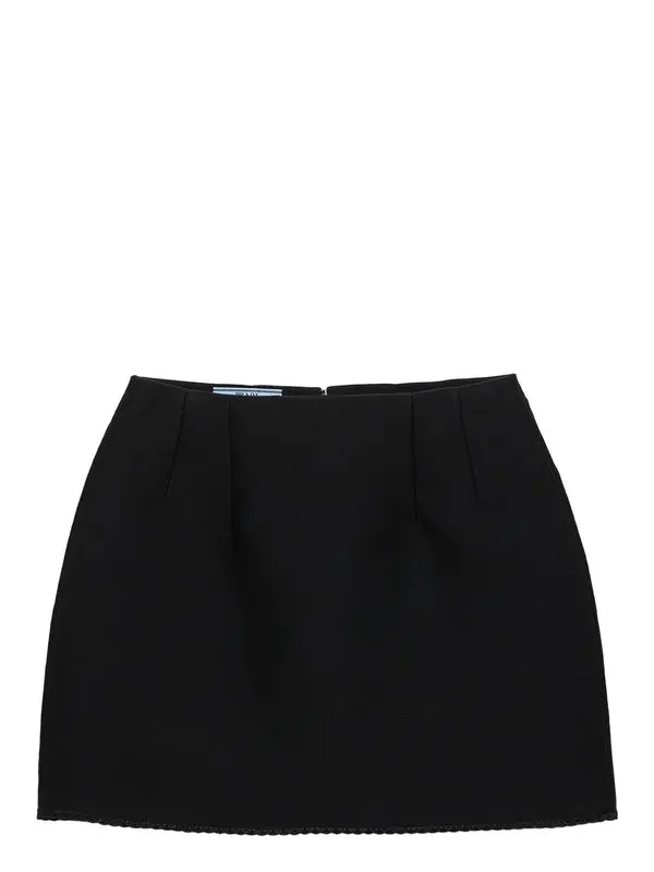 Prada Scuba Knit Miniskirt - Black