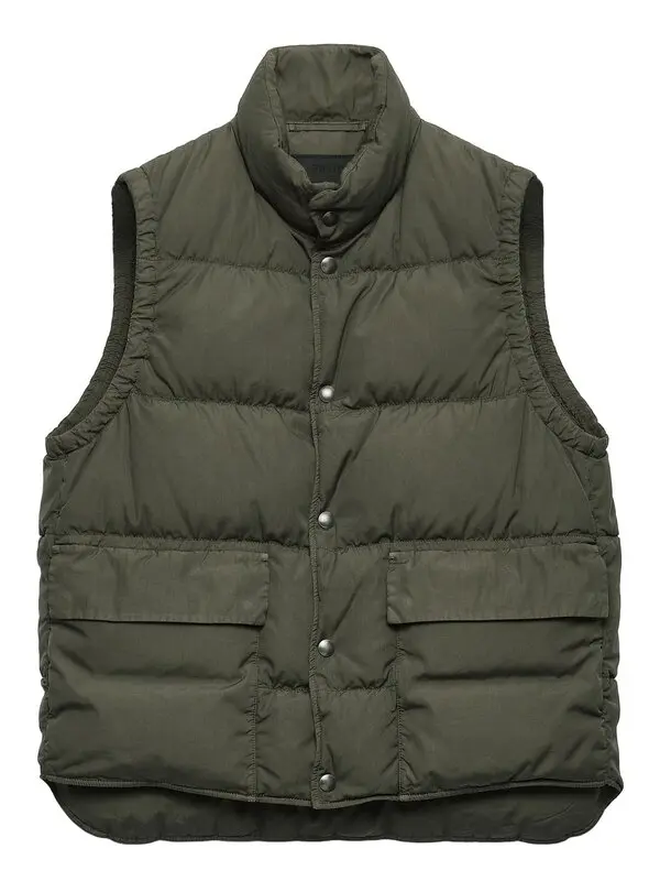 Prada Cotton Down Vest - Green